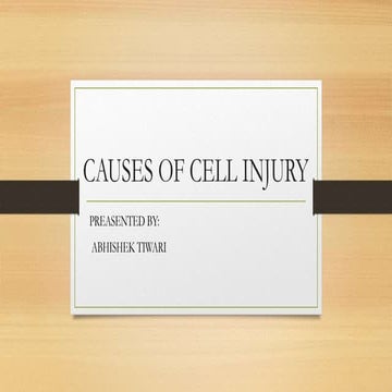 Cell Injury Pathology.pptx . | PPTX
