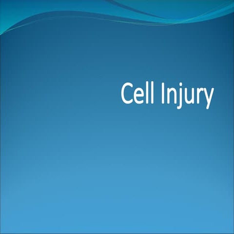 Basic principles of Cell injury and Adaptation | PPTX