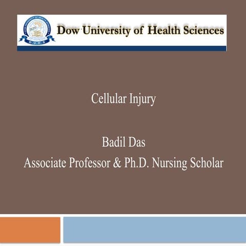 Cell Injury ppt of pathophysiology best ppt | PPTX
