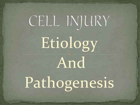 Cell injury and Cellular Adaptation: Pathology | PPT