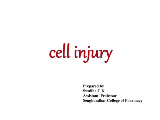 Reversible cell injury I Pathology | PPT