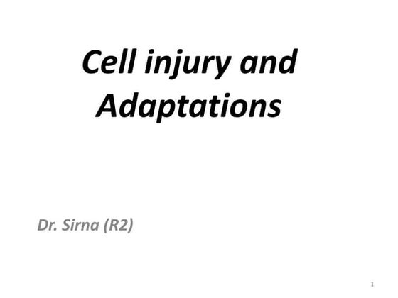 Reversible cell injury I Pathology | PPT