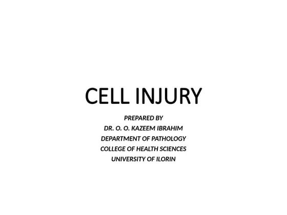 Cell injury | PPT