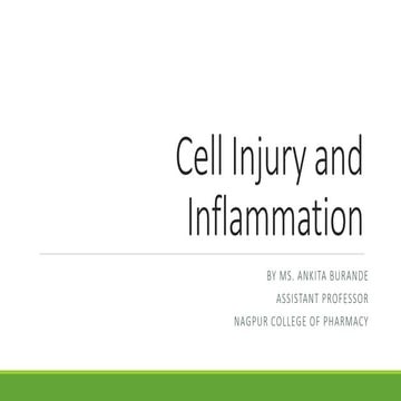 Basic principles of Cell injury and Adaptation | PPTX