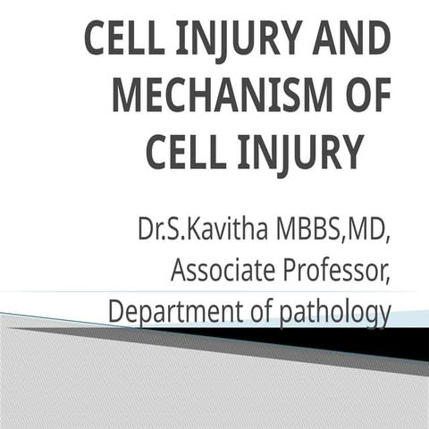 Reversible cell injury I Pathology | PPTX
