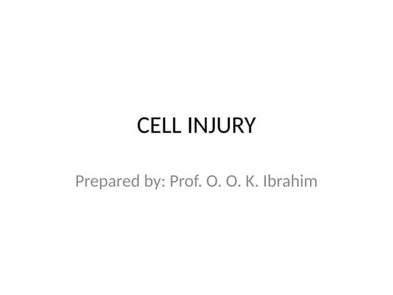 Cell injury and Cellular Adaptation: Pathology | PPTX | Biological ...