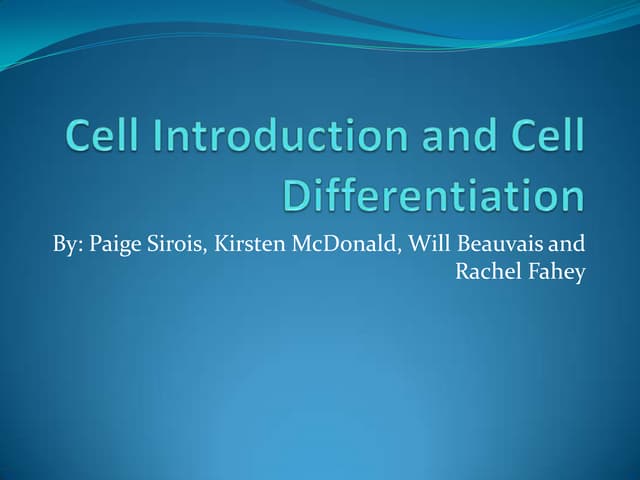 Cell and cell theory | PPTX