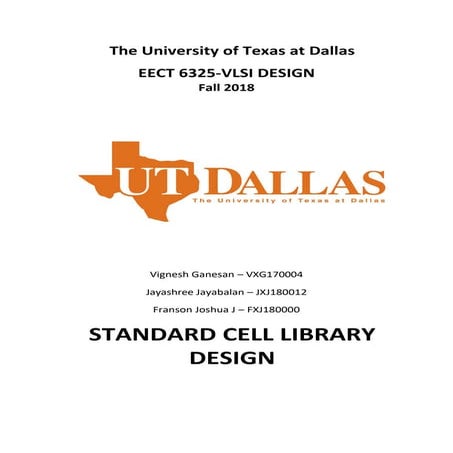 Standard Cell Library Design | PDF