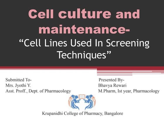 Cell lines | PPT