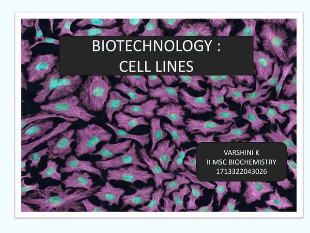 Cell lines | PPTX