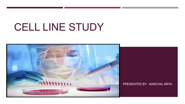 Cell lines | PPTX