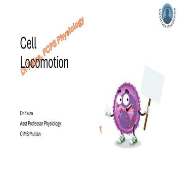 Cell locomotion (Ameboid/ciliary/flagellar movement) | PDF
