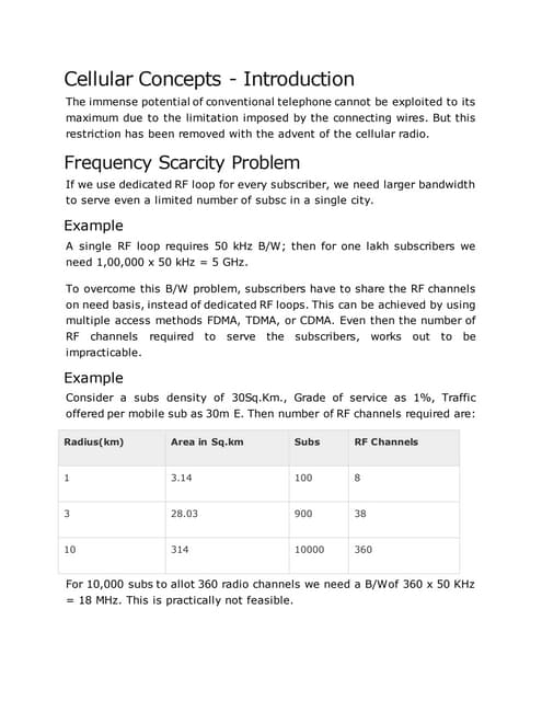 ELEMENTS OF CELLULAR RADIO SYSTEM DESIGN | PPSX