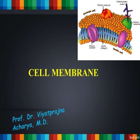 Cell membrane and transport mechanisms | PPTX
