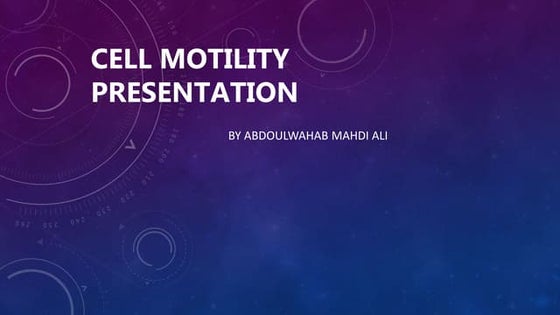 MOTILITY | PPT