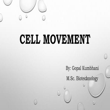 Cell movement | PPTX