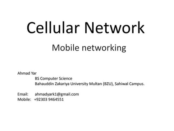 Cellular Telephone Systems | PPT