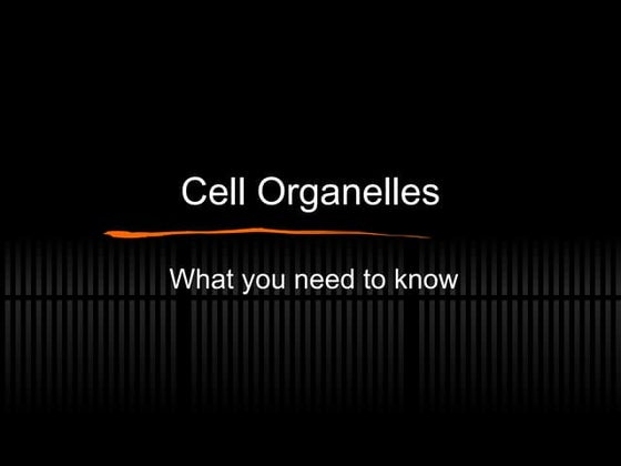 Cell and cell organelles | PPTX