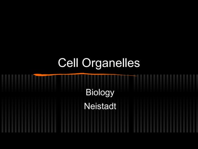 Cell organelles | PPT
