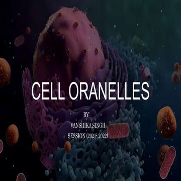 Structure and functions of cell organelles | PPT