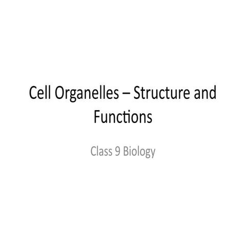 Cell_Organelles_Presentation.pptx cell chapter | PPTX