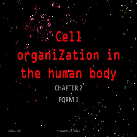 Cell organisation | PPTX