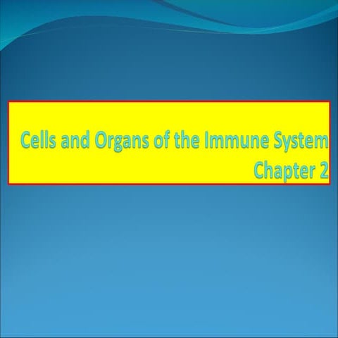 CELL ORGAN OF IMMUNE SYSTEM.ppt for the f | PPT