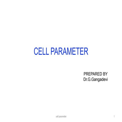 cell parameter.pptx