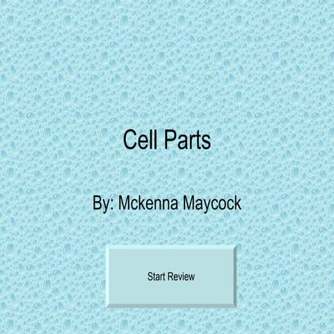 cell parts | PPT | Biological Sciences | Science