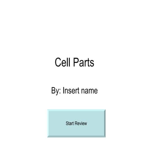 cell parts | PPT