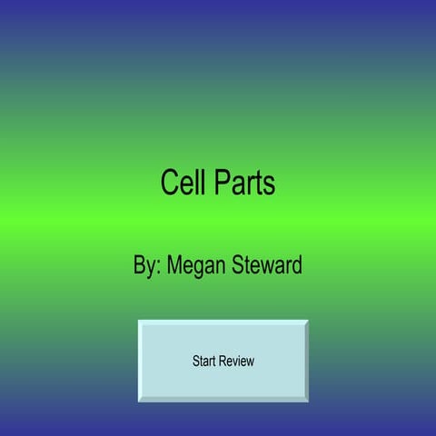 cell parts | PPT | Biological Sciences | Science