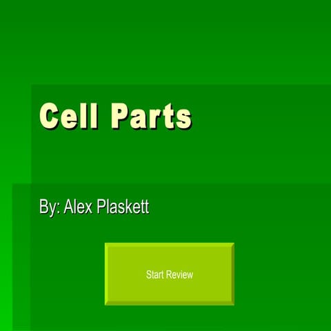 Cell Parts | PPT