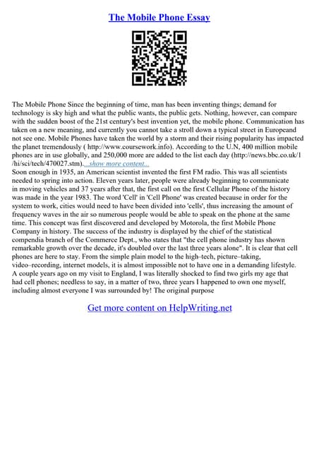 Effect of using mobile phone | PPTX | Phone Services | Home Utilities