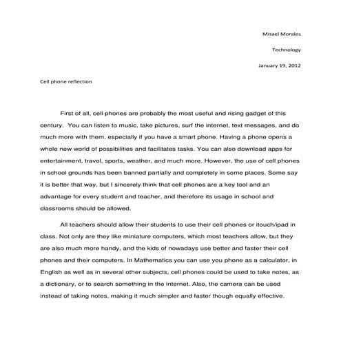 Cellphone reflection | PDF