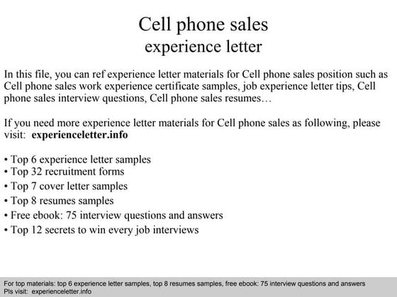 Experience letter | PDF