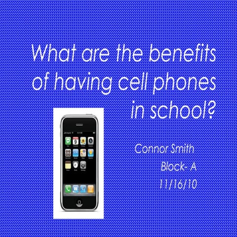 Cell phones powerpoint | PPT