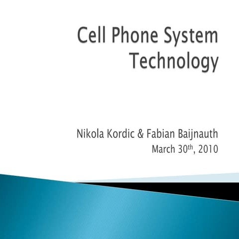 Cell Phone System Technology | PPTX