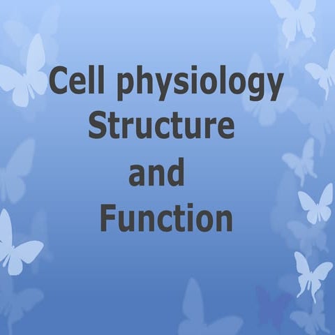 Cell Physiology Pdf