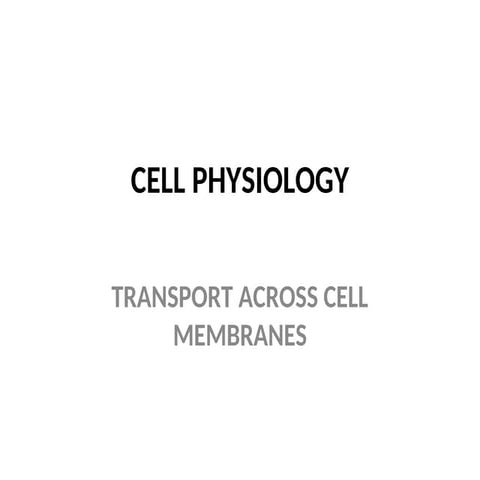 CELL PHYSIOLOGY did you get your periodu | PPT