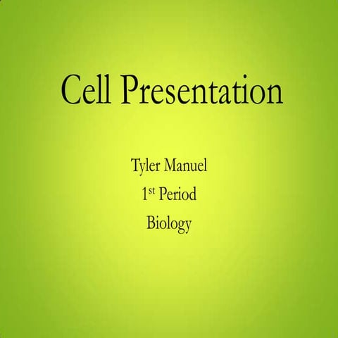 Cell presentation | PPTX