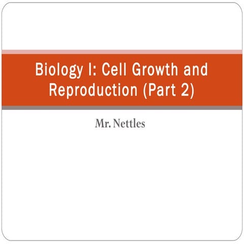 Cell reproduction (part 2) | PPT