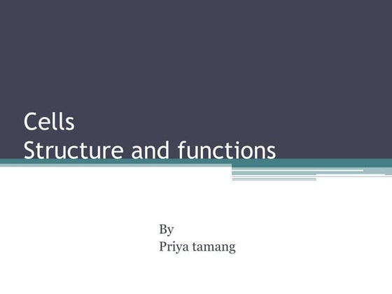 Cell and cell theory | PPTX