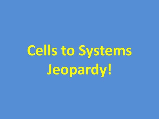 Cell, tissues, organs , systems.... | PPTX