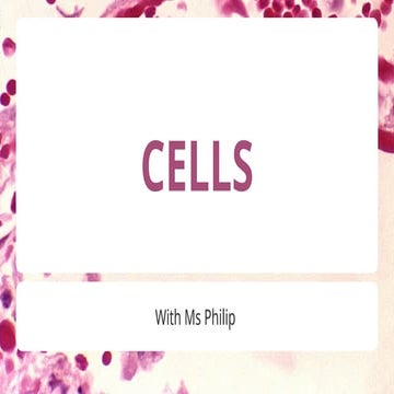 Cells 1.pptx cells for a biology class2025 | PPTX