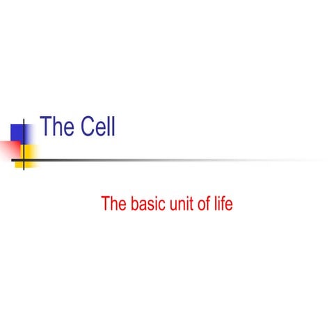 Cell- The structural and functional unit of life.pptx