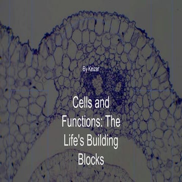 Cells (The basic unit of life) and Functions. pptx | PPTX