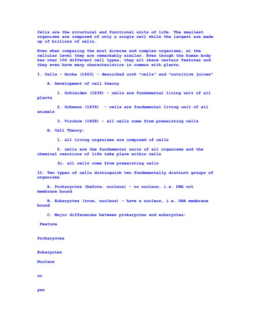 Cell Biology Lesson Plan | PDF