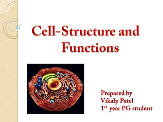 Cell organelles | PPT | Biological Sciences | Science