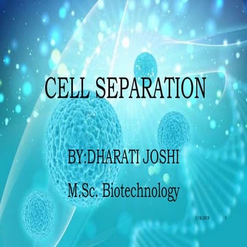 Cell separation | PPTX