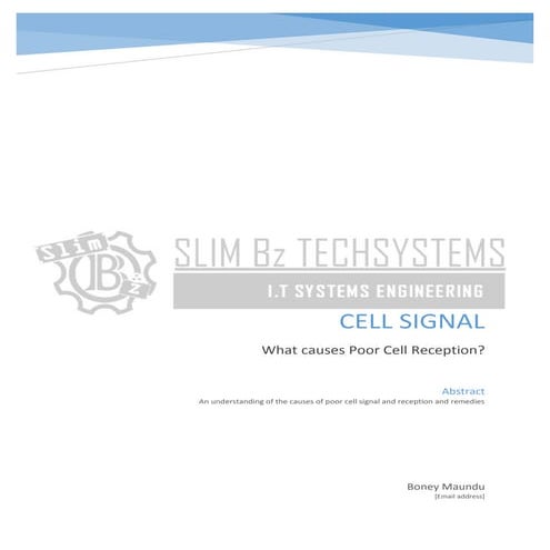 CELL SIGNAL - What Causes Poor Cellphone SIgnal.pdf